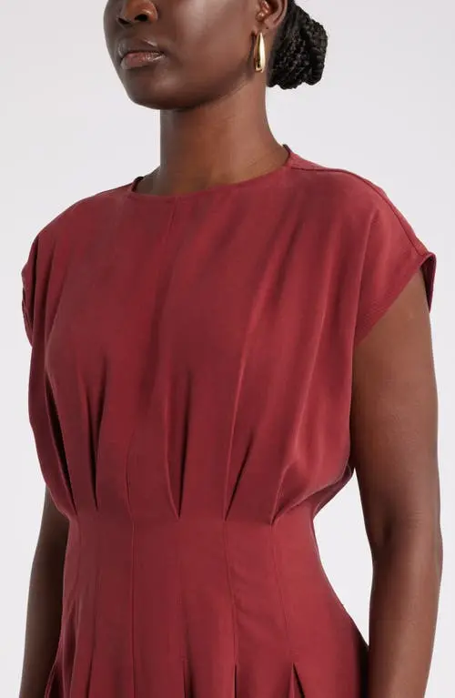 Nordstrom Pleated A-line Midi Dress