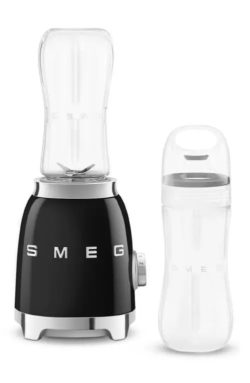 SMEG Personal Blender & Bottle To Go Set - Black
