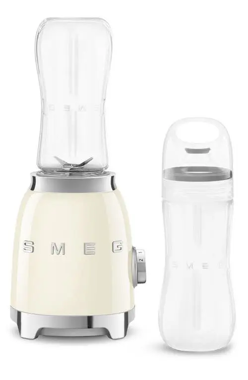 SMEG Personal Blender & Bottle To Go Set - Cream