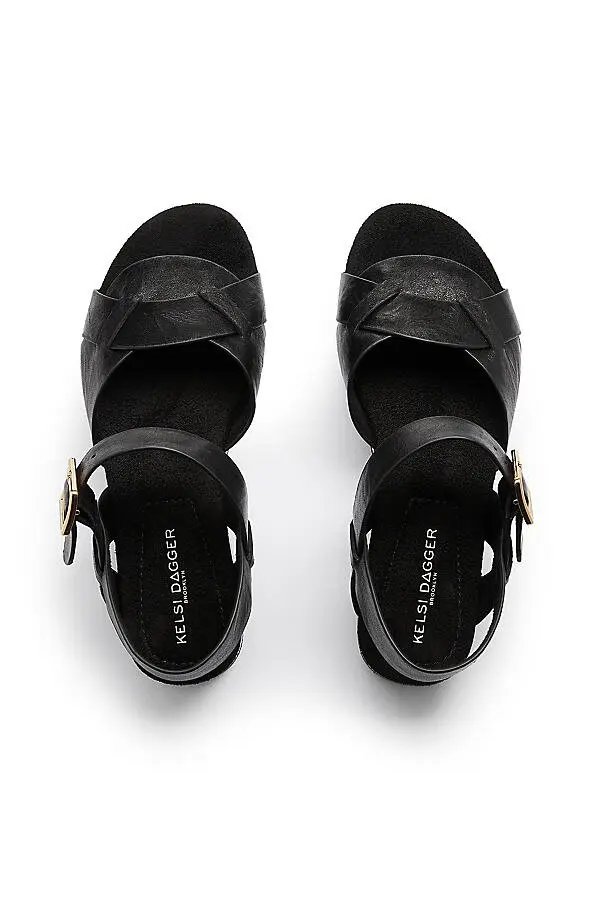 KELSI DAGGER BROOKLYN Breeze Platform Sandals - Black