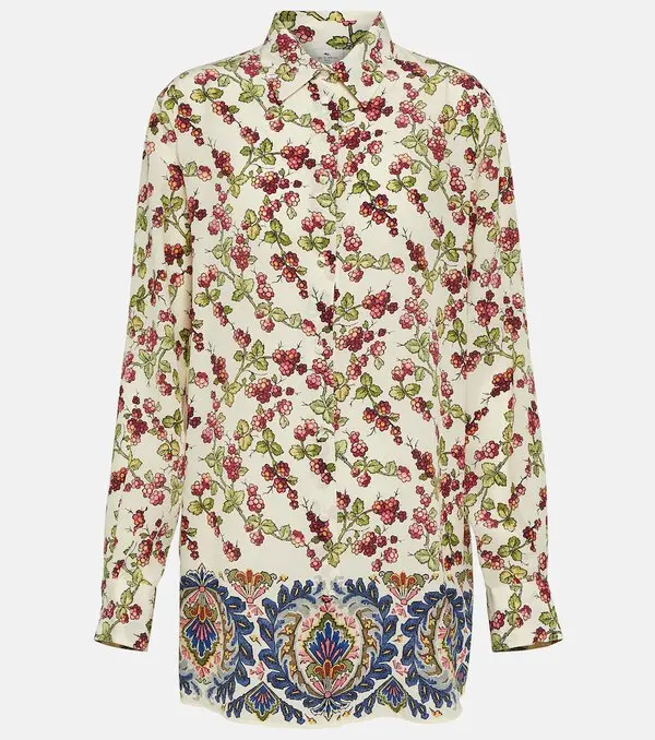 Etro Printed Silk Shirt