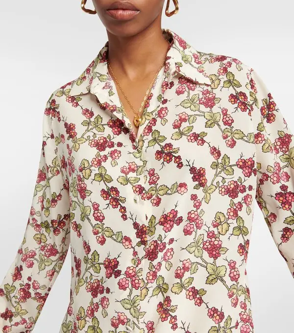 Etro Printed Silk Shirt