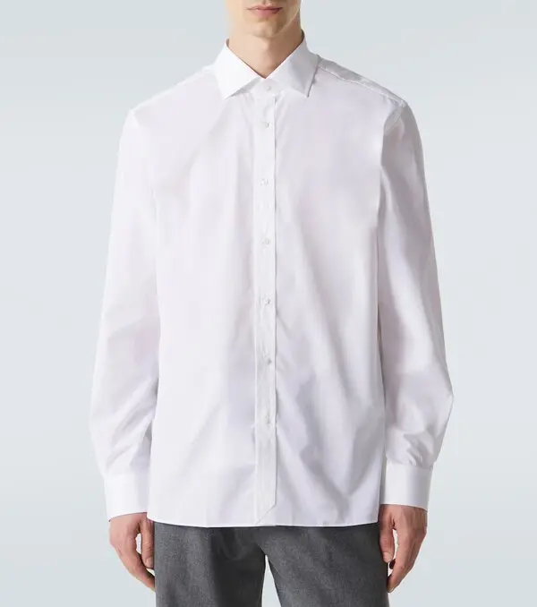 Ralph Lauren Purple Label Cotton Shirt - White