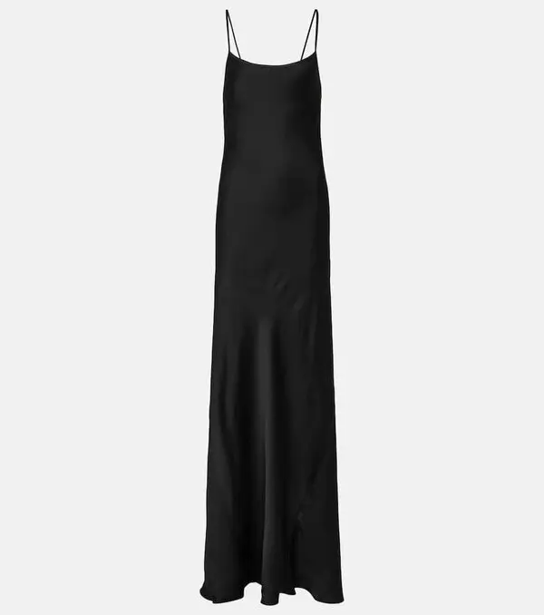 slim fit dress slacks Low Back Cami Floor Length Dress main image 0