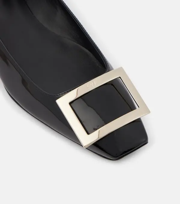 ROGER VIVIER Trompette Ballet Flats - Black