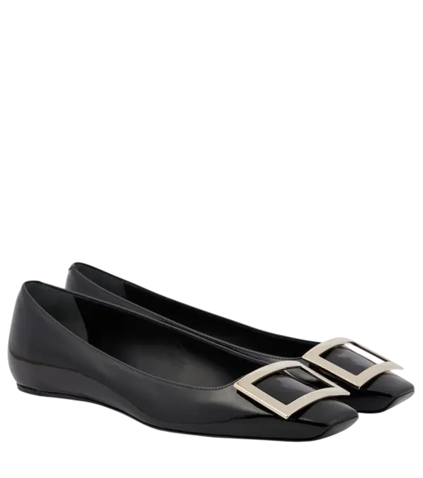 ROGER VIVIER Trompette Ballet Flats - Black
