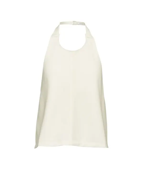 Wardrobe.NYC Halterneck Wool Top - White