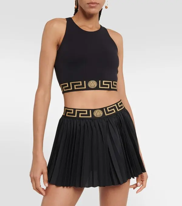 Versace Greca Cutout Sports Bra