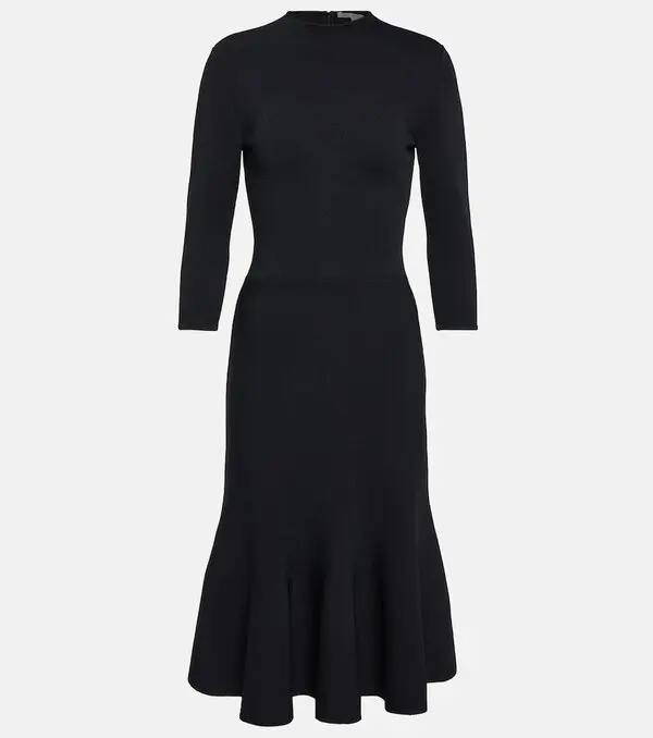 Stella McCartney Mockneck Midi Dress
