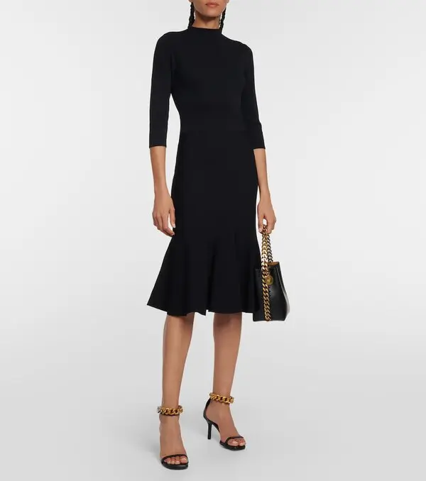 Stella McCartney Mockneck Midi Dress