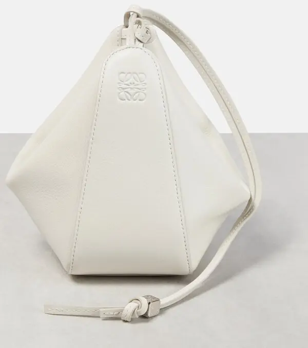 Loewe Hammock Mini Leather Shoulder Bag - White