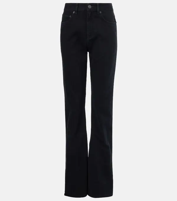 Balenciaga Mid-rise Bootcut Jeans - Black