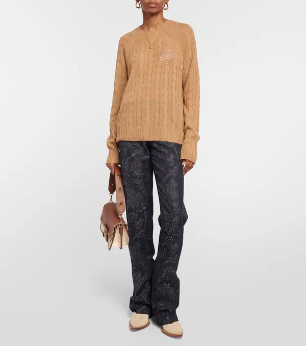 Etro Cable-knit Cashmere Sweater