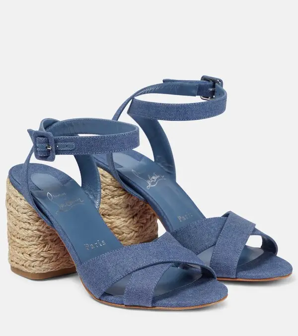 CHRISTIAN LOUBOUTIN Summer Mariza Espadrille Sandals - Blue