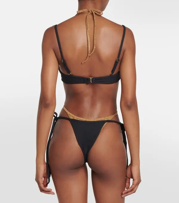 SAME Double Layer Bikini Bottom - Black