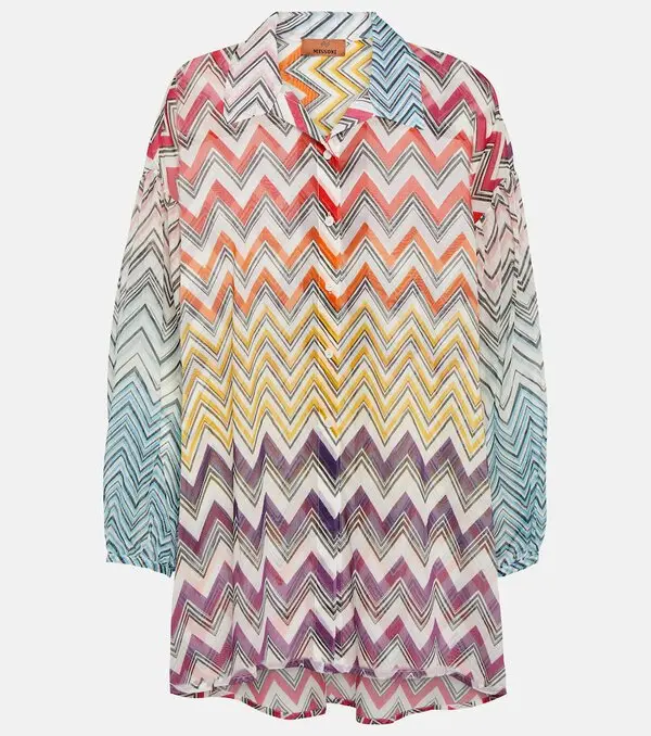 Missoni Zig-zag Cotton And Silk Shirt
