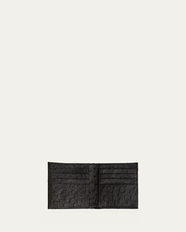 ABAS Ostrich Bi-fold Wallet