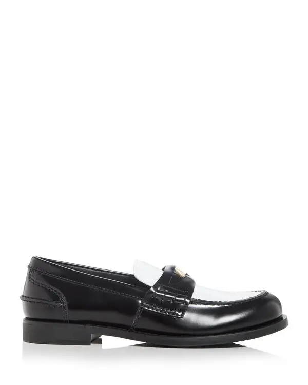 Miu Miu Leather Penny Loafers