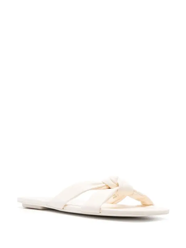 STUART WEITZMAN Flat-sole Leather Mules