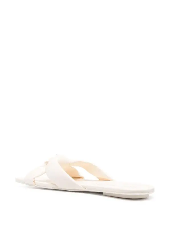 STUART WEITZMAN Flat-sole Leather Mules