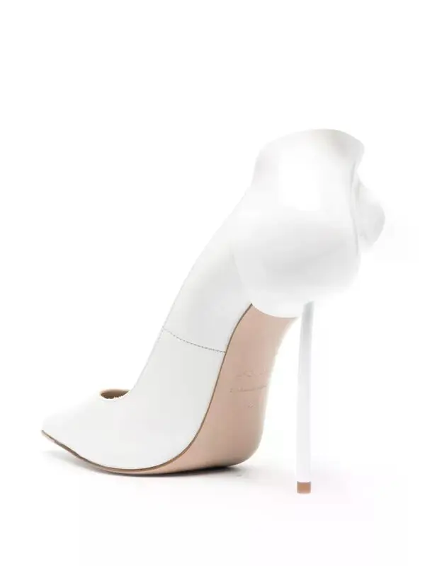 LE SILLA 120mm Petalo Ruffle-detail Pumps - White