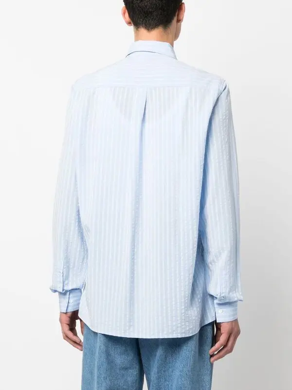 ANOTHER ASPECT 1.0 Stripe-pattern Shirt