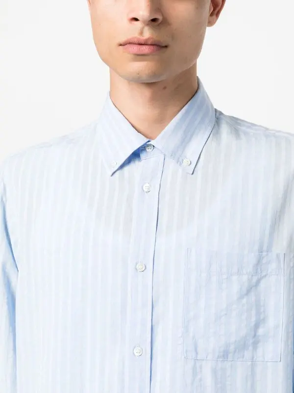 ANOTHER ASPECT 1.0 Stripe-pattern Shirt
