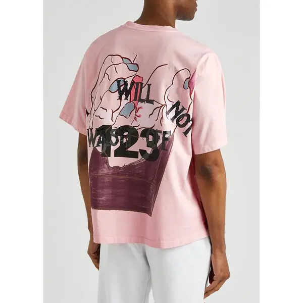 Rivington Roi Rebis Passion Printed Cotton T-Shirt - Pink