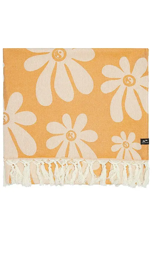 SLOWTIDE Iggy Turkish Towel In Burnt Orange - Burn Orange