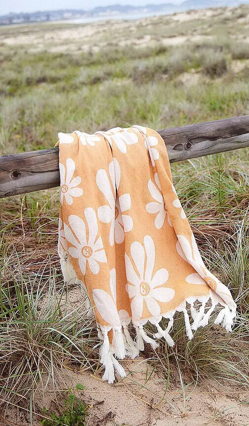 SLOWTIDE Iggy Turkish Towel In Burnt Orange