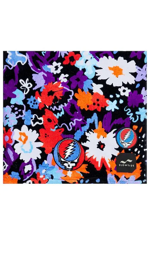 SLOWTIDE Dead Flowers Beach Towel In Purple - N,a