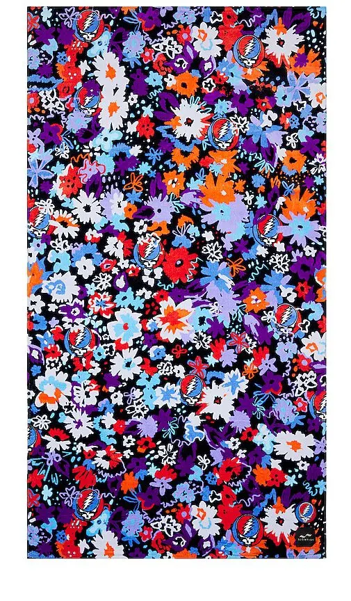 SLOWTIDE Dead Flowers Beach Towel In Purple