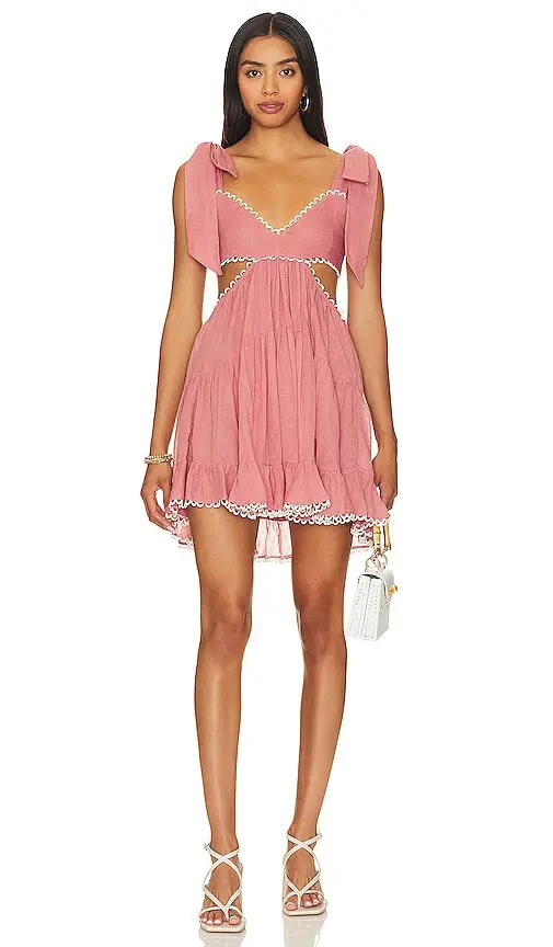 Tularosa Olynne Mini Dress With Cut-out Details
