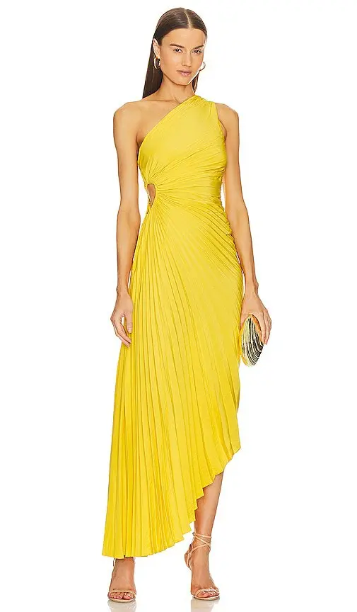 A.L.C. Delfina Dress In Yellow