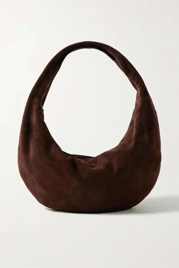 Khaite Olivia Medium Suede Shoulder Bag