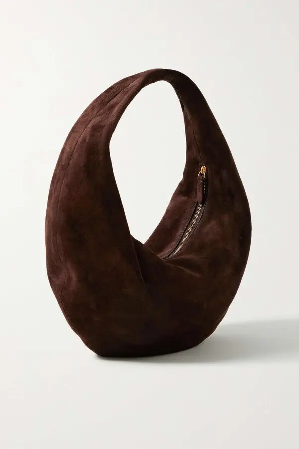 Khaite Olivia Medium Suede Shoulder Bag
