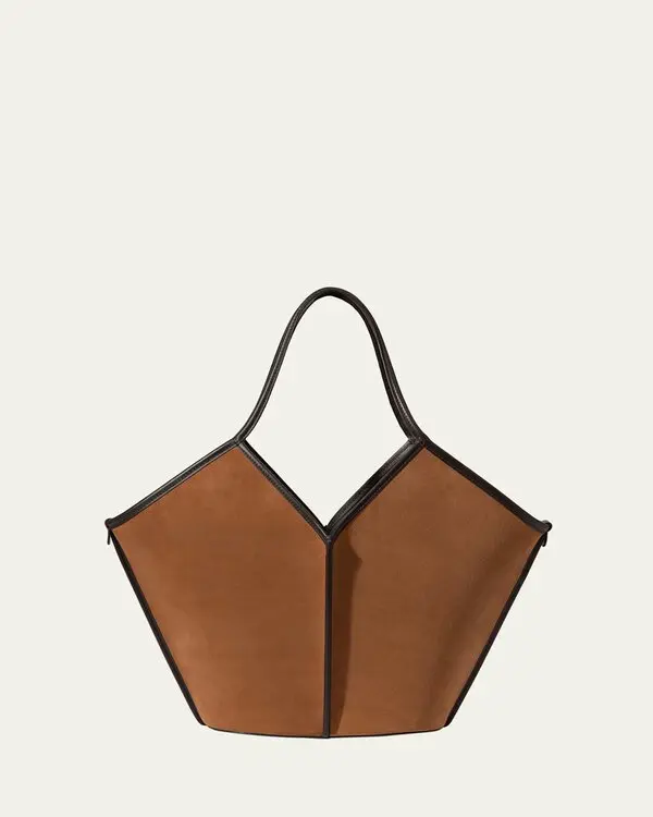 Hereu Calella Tote Bag - Tan/dark Brown