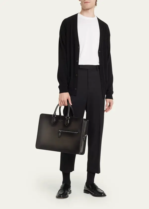 Berluti Deux Jours Leather Briefcase