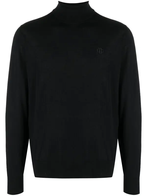 Dsquared2 Embroidered Monogram Roll Neck Jumper