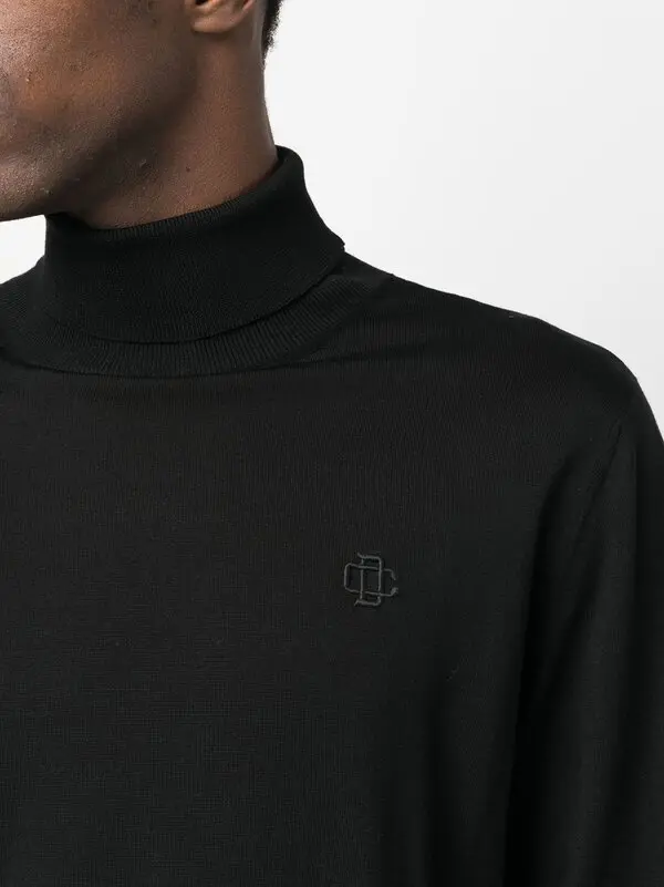 Dsquared2 Embroidered Monogram Roll Neck Jumper