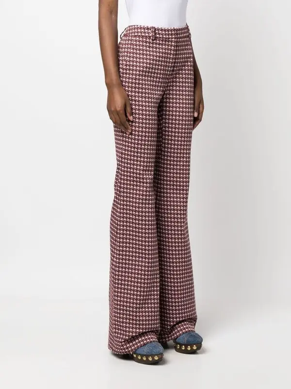 Moschino Graphic-print Flared Trousers