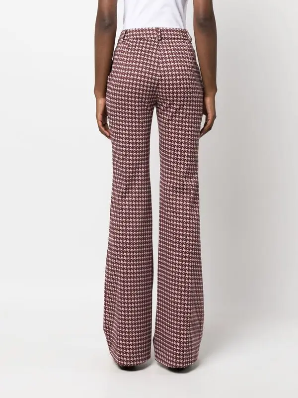 Moschino Graphic-print Flared Trousers