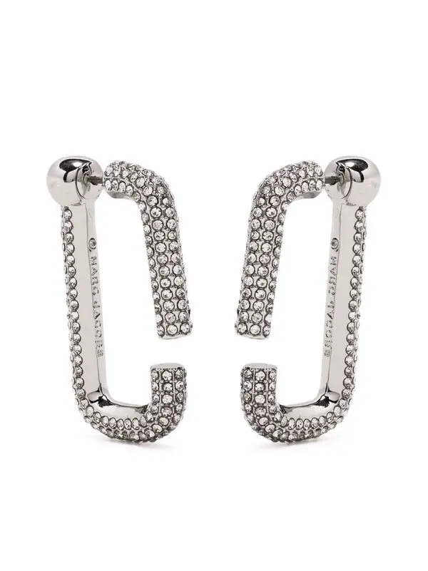 Marc Jacobs Crystal-embellished Hoop Earrings