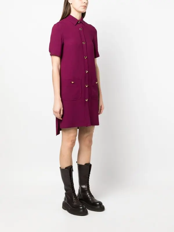Moschino Heart-button Short-sleeve Dress