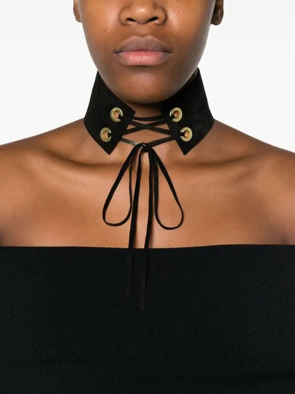 MANOKHI Mira 4 Leather Choker