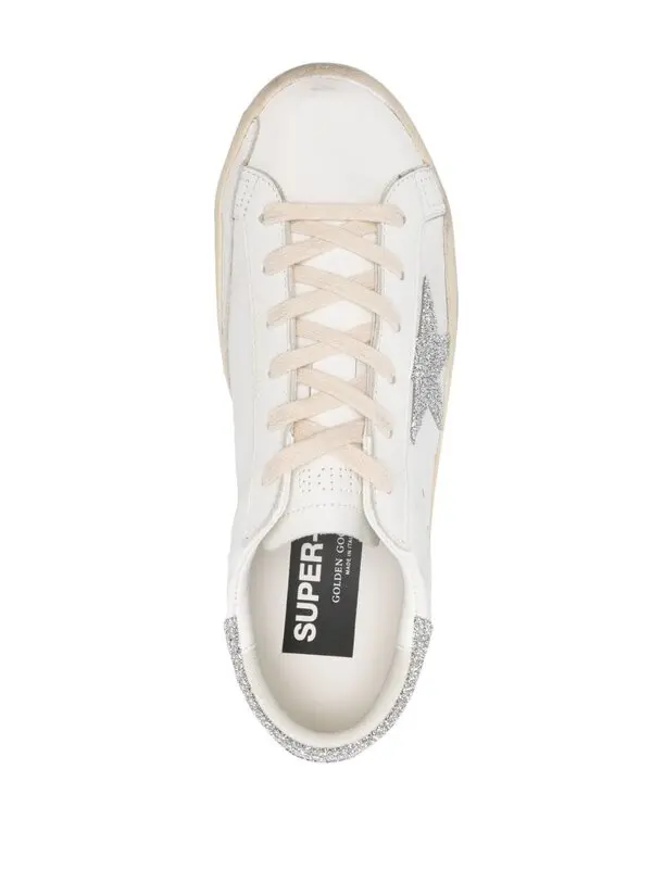 GOLDEN GOOSE Super-star Glitter-embellished Sneakers