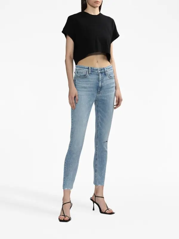 AGOLDE Cropped T-shirt - Black