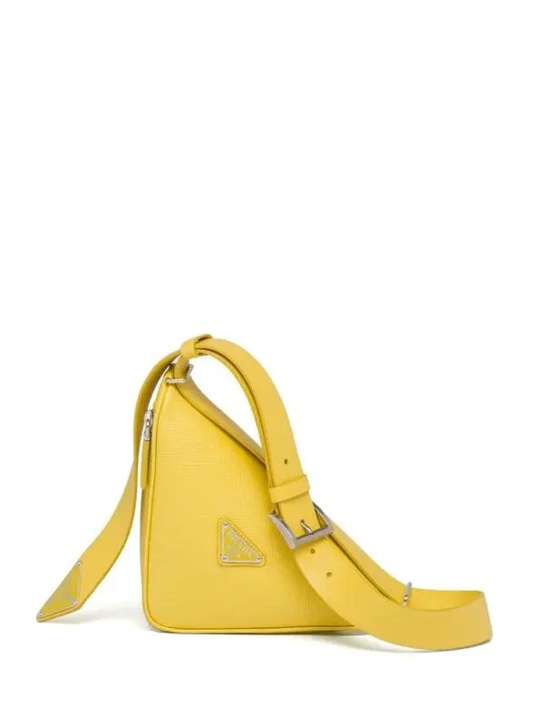 Prada Triangle Shoulder Bag - Yellow