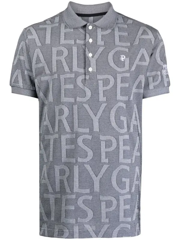 PEARLY GATES Logo-jacquard Polo Shirt