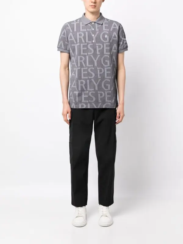 PEARLY GATES Logo-jacquard Polo Shirt